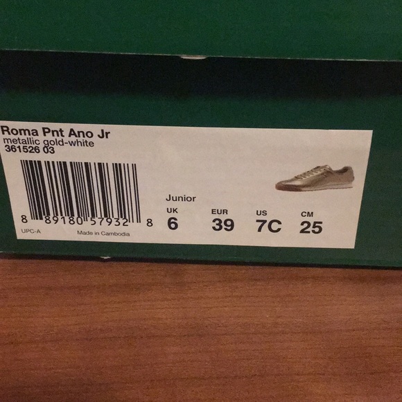 Puma | Shoes | Metallic Gold Puma Sneakers | Poshmark